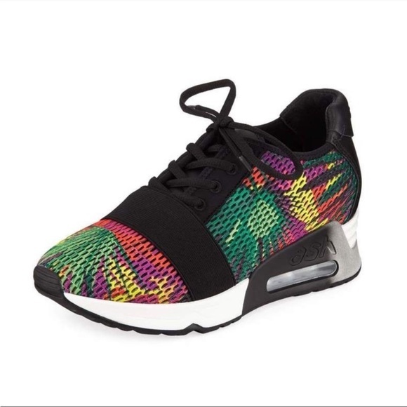 Ash | Shoes | Ash Lacey Bis Knit Mesh Wedge Sneakers Multicolored 39 ...